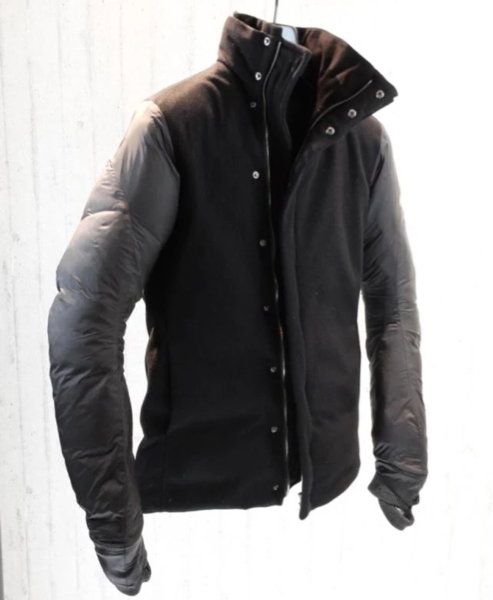 Devoa Down Jacket ダウンジャケット × Wool ウール切り返し 2号 サイズ レア アイテム 2017スタート 西田 大介 デザイン(Mサイズ)｜売買されたオークション情報 ...