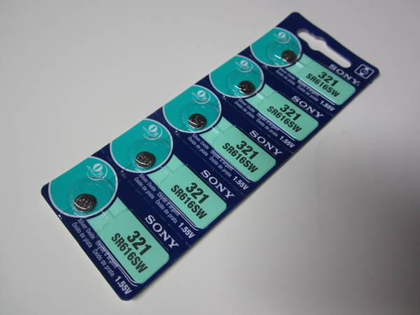 SONY 2017年01月生産 5個 酸化銀電池 SR616SW 推奨 2020/01(時計用電池)｜売買されたオークション情報、yahooの ...