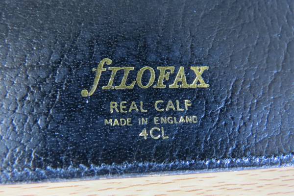 ウ゛ィンテージ ファイロファックス filofax REAL CALF MADE IN ENGLAND 4CL 黒(システム手帳)｜売買された ...