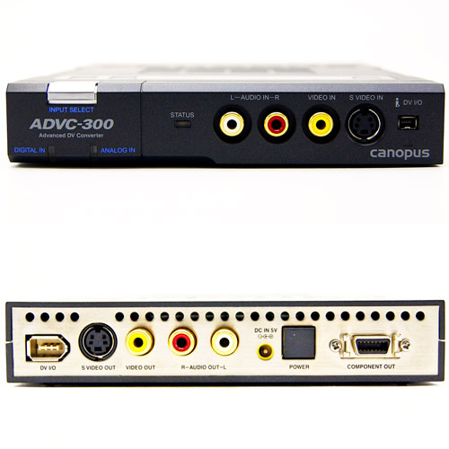 デジタルビデオコンバーター canopus ADVC-300 ＋IEEE1394a×3ポートPCI接続インターフェイスカード ビデオテープの ...