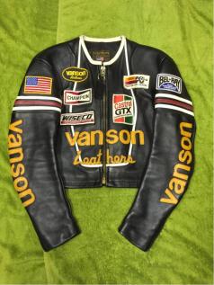 VANSON バンソン size40 別注 シングルライダース ブラック ハーレー 川崎 本田 ヤマハ TARONジッパー ワンスター USA STAR 再出品(ライダースジャケット)｜売買さ ...