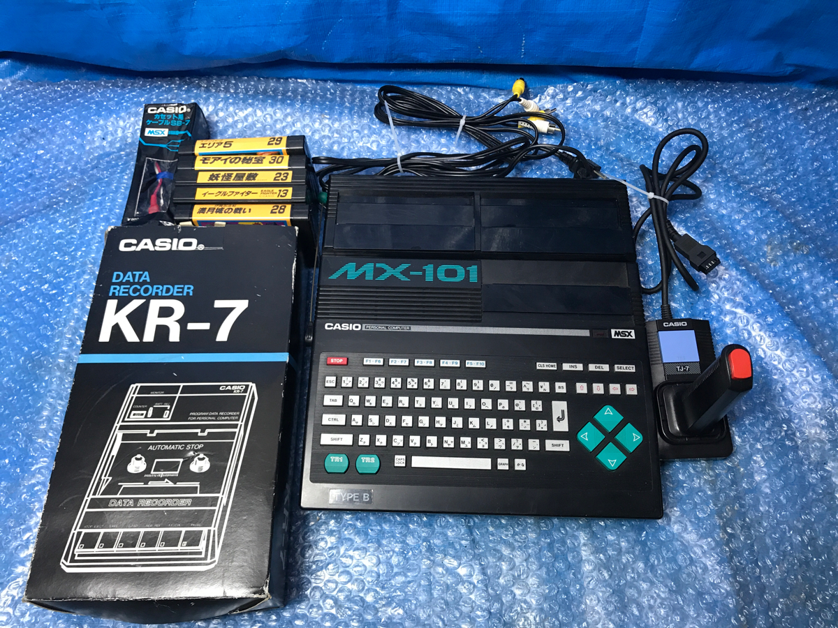 CASIO MSX本体 MX-101 ジョイスティックTJ-7 拡張ボックス KB-10BK ソフト付 フルセット ♯2(MSX)｜売買されたオークション情報、yahooの商品情報をアーカイブ ...