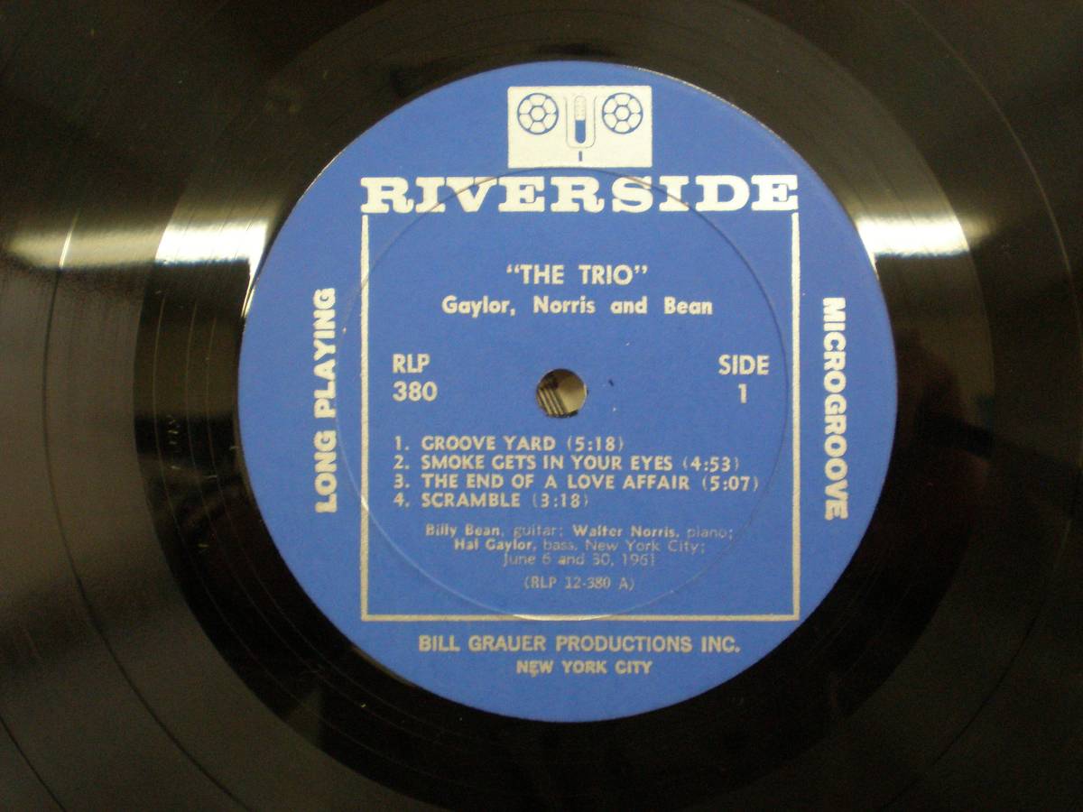 US-Orig THE TRIO Billy Bean - Walter Norris - Hal Gaylor Riverside ...