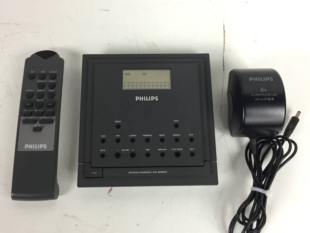 PHILIPS/フィリップス AZ6829 ポータブルCDプレーヤー リモコン 電源アダプター 極(CDプレーヤー)｜売買されたオークション ...