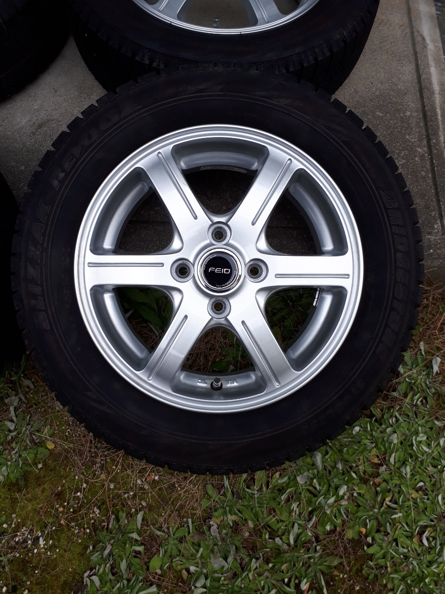 165/60/14 BRIDGESTONE BLIZZAK REVO GZ 14インチ 4.5J PCD100(スタッドレスタイヤ)｜売買され ...