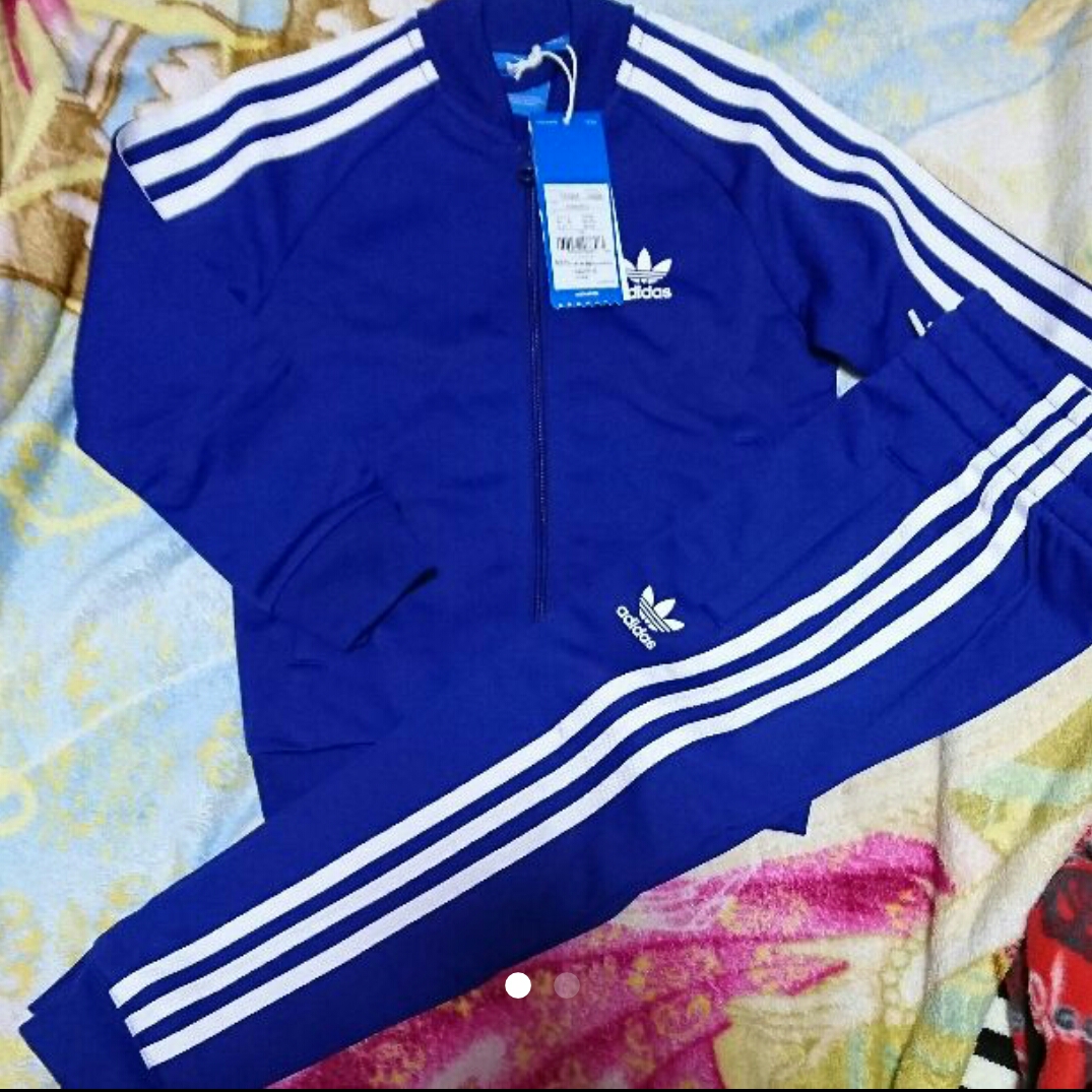 adidas 110㎝ トラックスーツ 上下セット アディダス ジャージ トレフォイル(110（105～114cm）)｜売買されたオークション ...