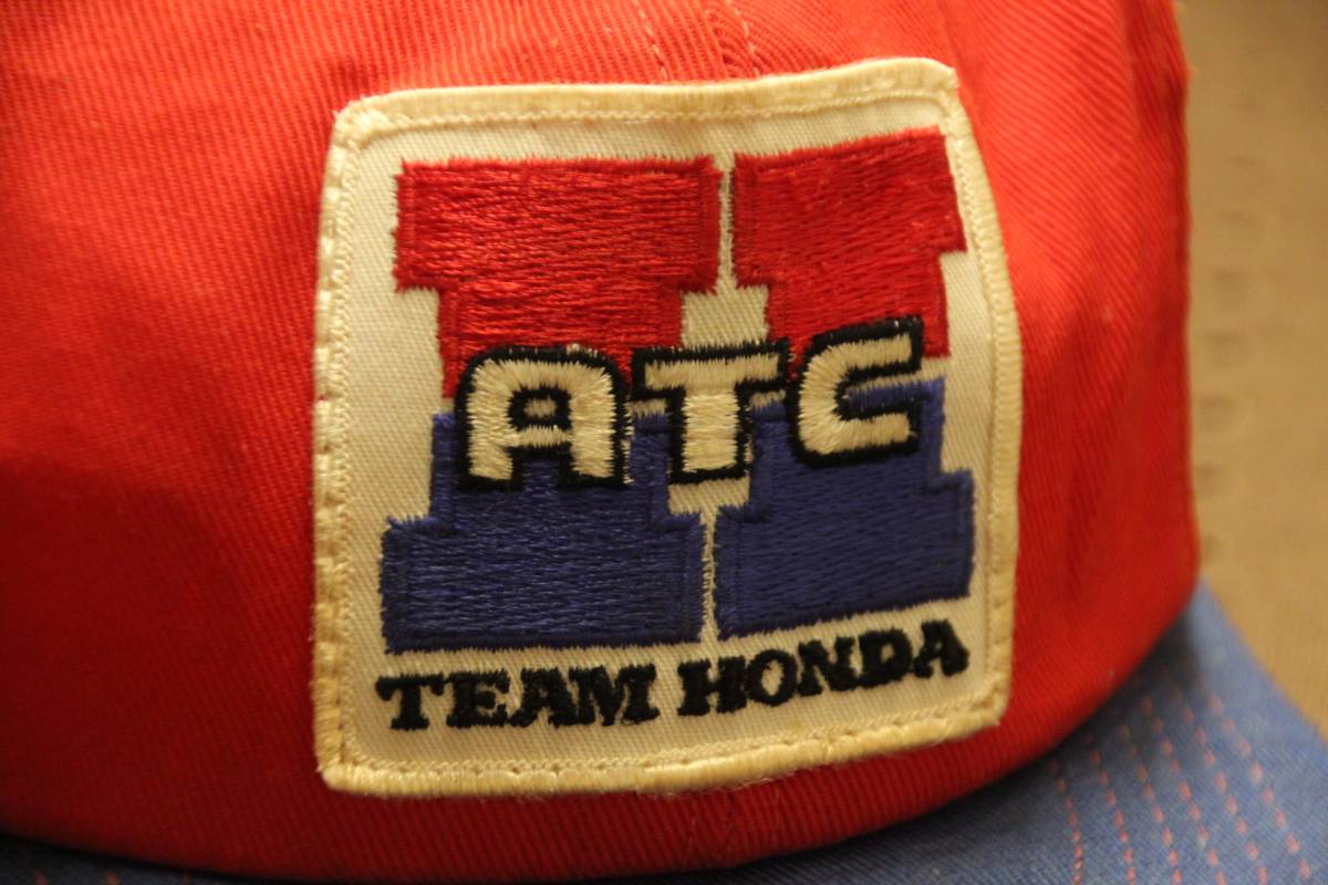Vintage Official TEAM HONDA ATC Baseball Cap ビンテージ オフィシャル チーム ホンダ ...