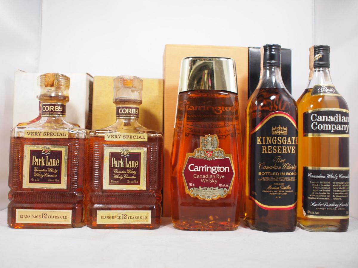 古酒 未開栓 ParkLane/パークレーン CARRINGTON/キャリントン など5本セット 一部箱付き 40％ 710％ 750％ ウイスキー(カナディアン)｜売買されたオークション情報 ...