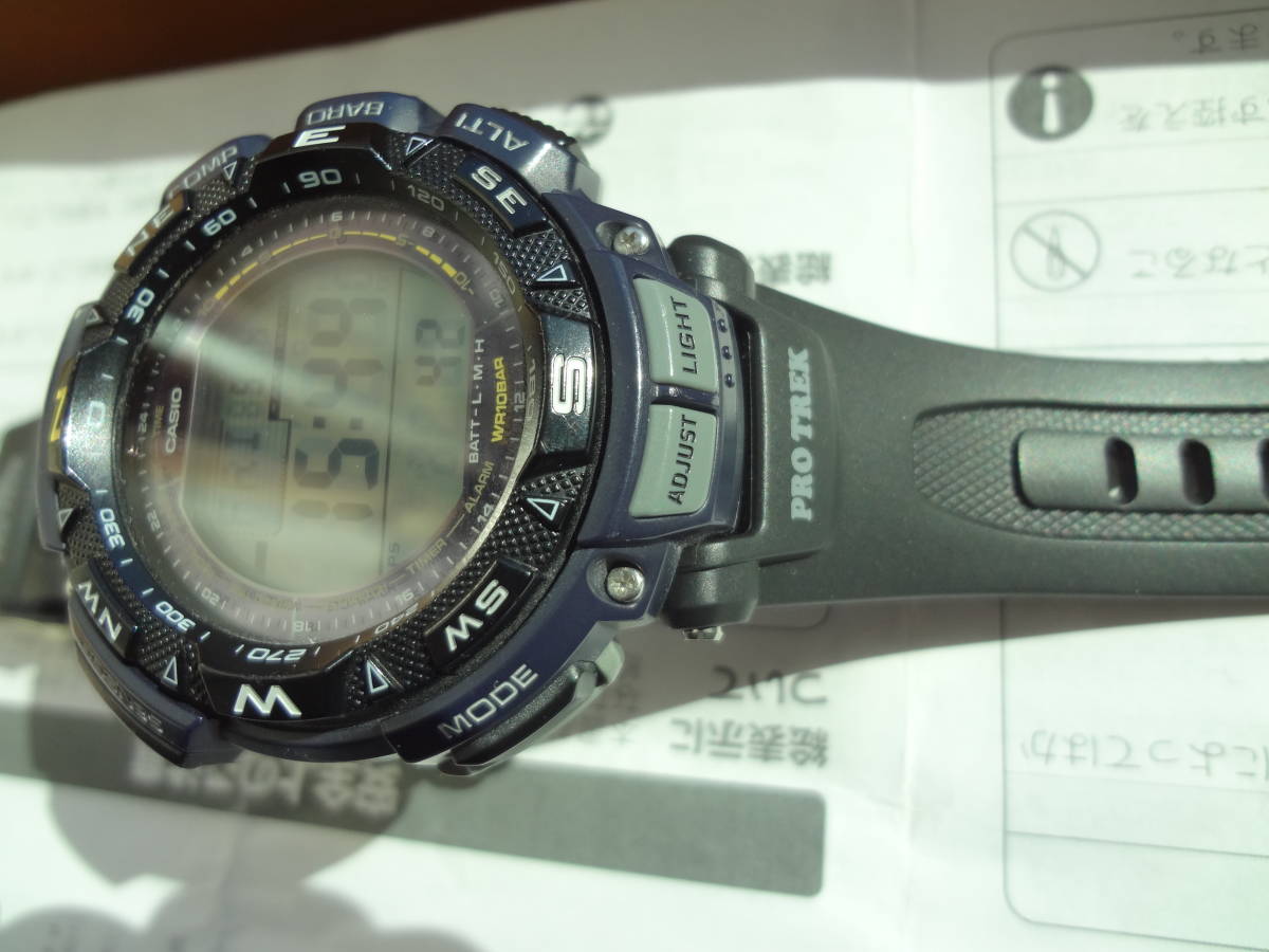 プロトレック PRG－240B タフソーラー ベルト 10BAR 取り説(PRO TREK)｜売買されたオークション情報、yahooの商品情報 ...