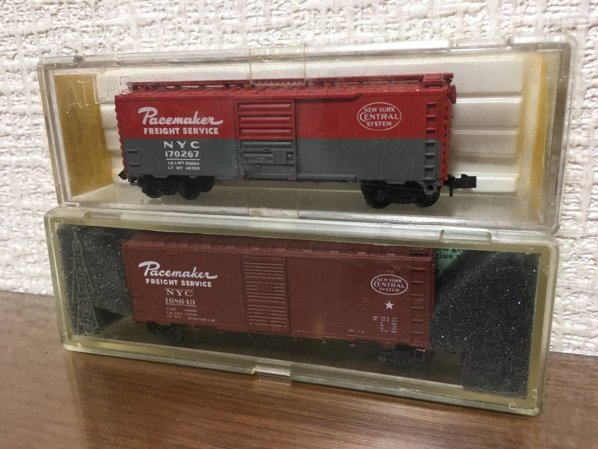 アメリカ 鉄道 貨車 Assorted deluxe/Atlas NYC "Pacemaker" 40' AAR Box Car Set ...