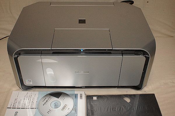Canon Pixus MP970 チェック時印刷OK/CD DVD印刷用トレー付属/インク残一部少/両面印刷/A4複合機/難有(キヤノン ...