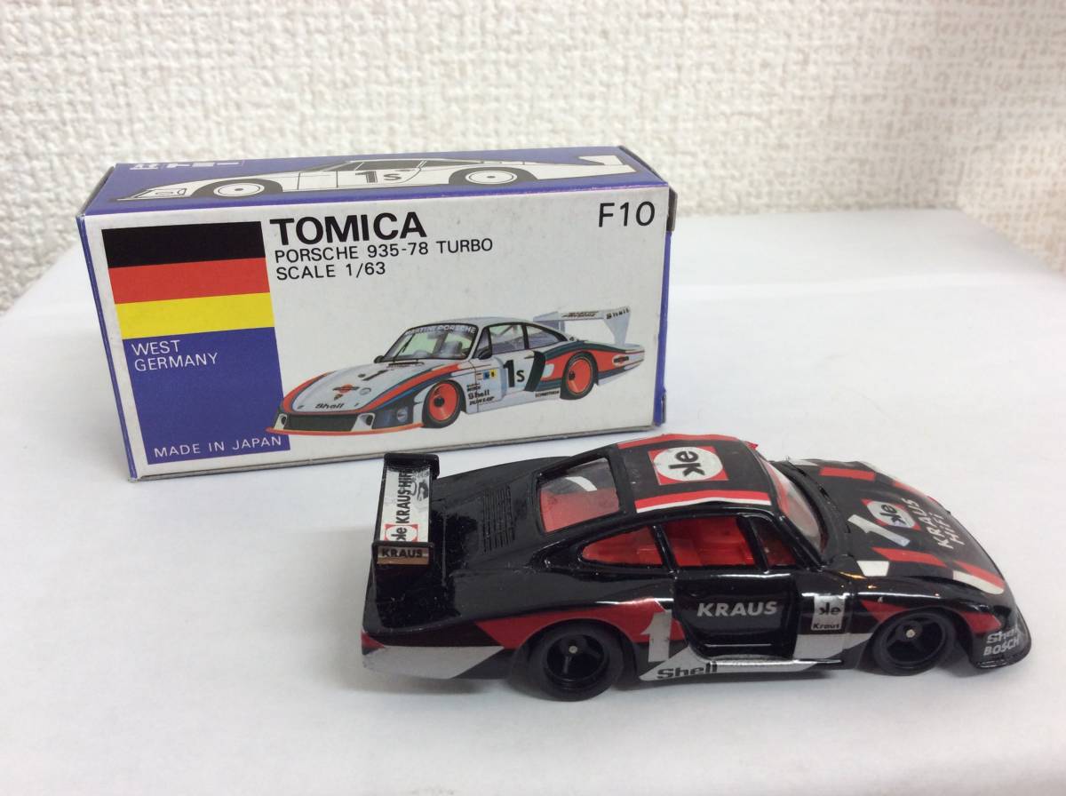 ＃8779 トミカ 青箱 外国車シリーズ F10-2 ポルシェ 935-78 ターボ ブラック(乗用車)｜売買されたオークション情報、yahooの商品情報をアーカイブ公開 - オークファン ...