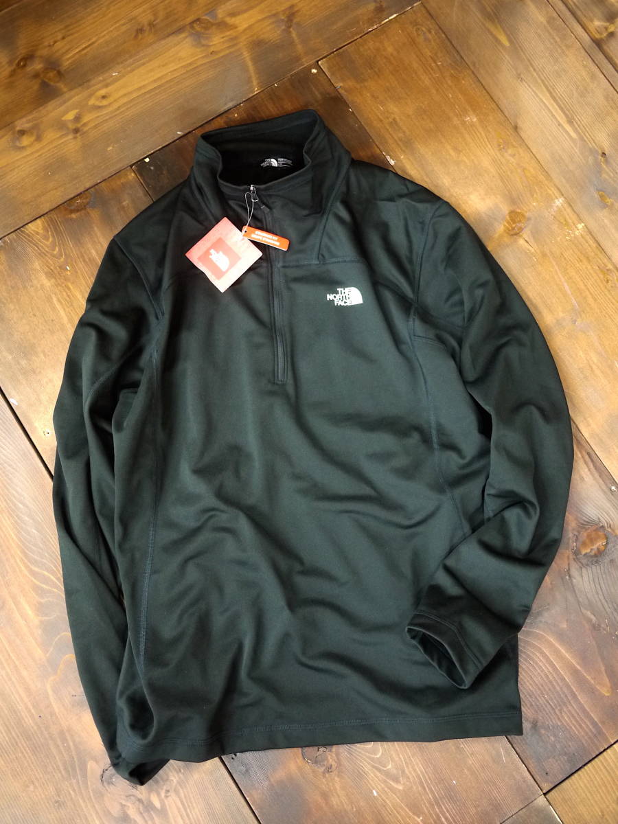 海外限定 THE NORTH FACE 100 CINDER 1/4ZIP-RTO BLACK ノースフェイス ハーフジップ フリース ...