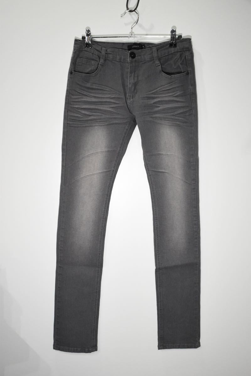 roshell/ロシェル ビンテージ ヒゲ加工 ストレッチ スキニー デニム パンツ グレー系(W28～)｜売買されたオークション情報、yahooの商品情報をアーカイブ公開 - オークファン ...