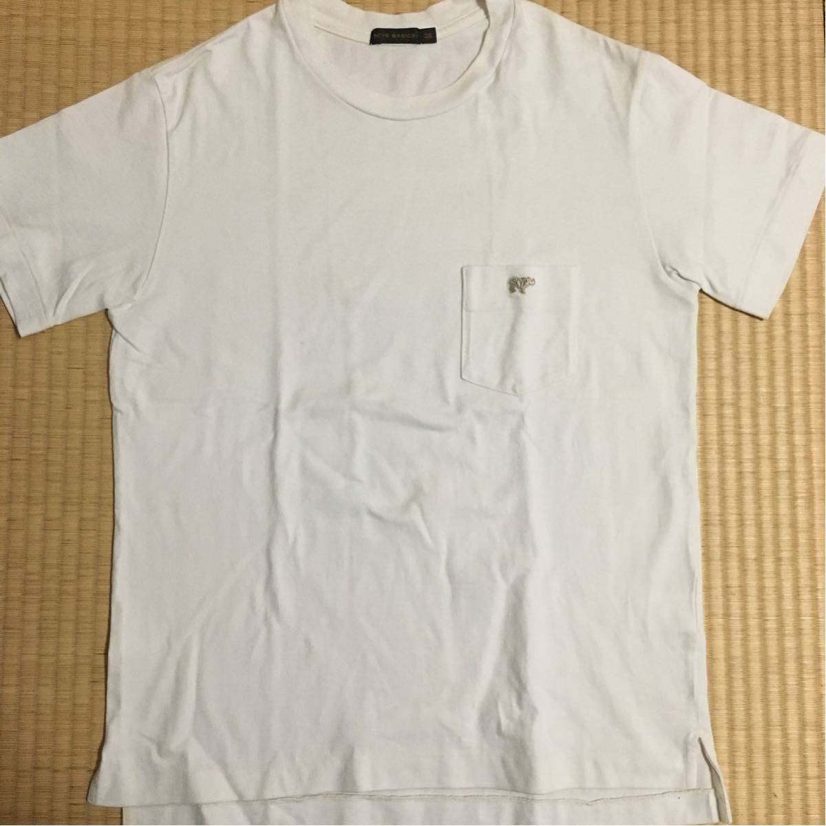 美品 bshop購入品 scye basics ビショップ別注 ポケット Tシャツ サイズ38 白｜サイ