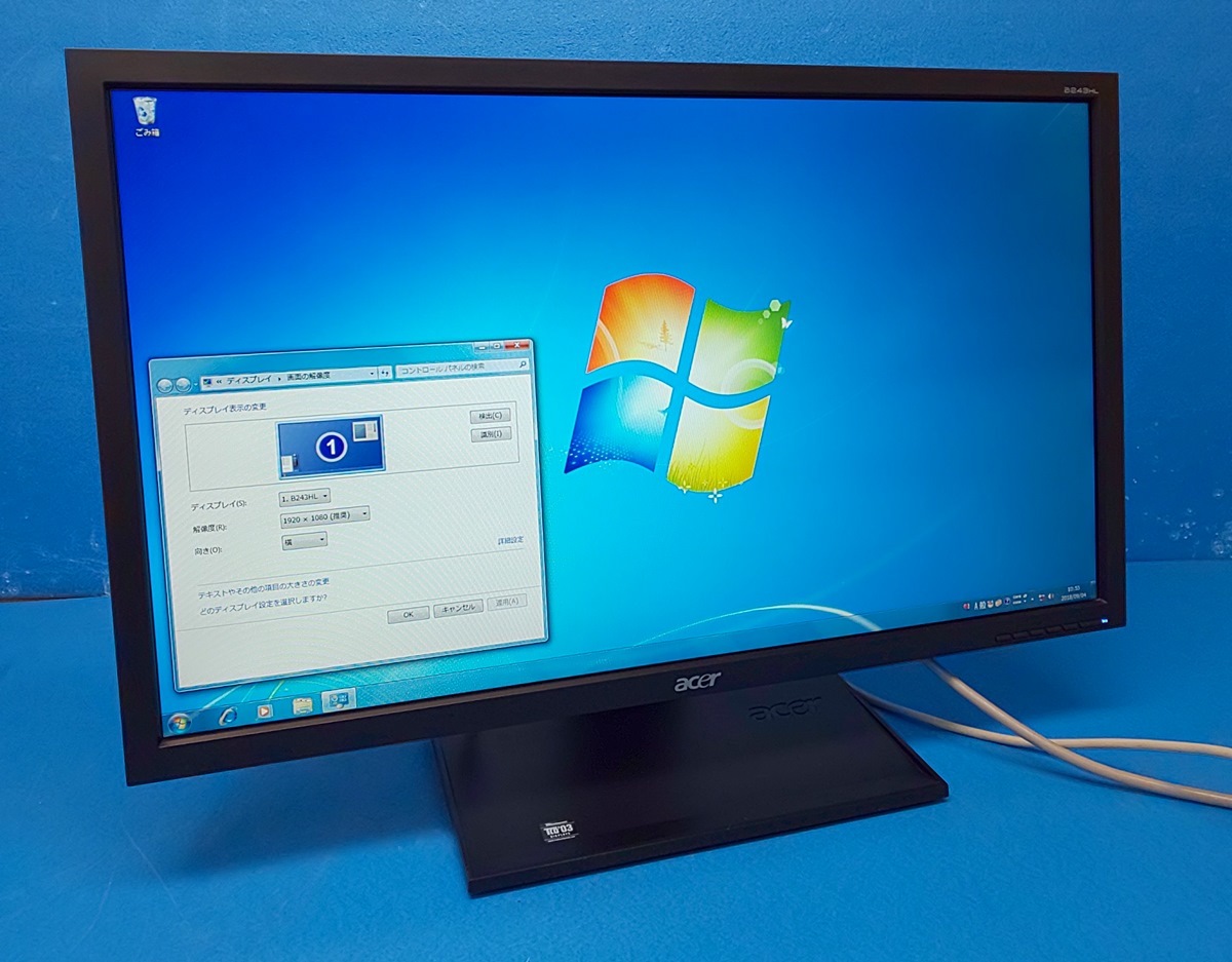 Acer 24インチ液晶ディスプレイ B243HL Bbmdrz ノングレア 非光沢(24インチ～)｜売買されたオークション情報、yahooの ...