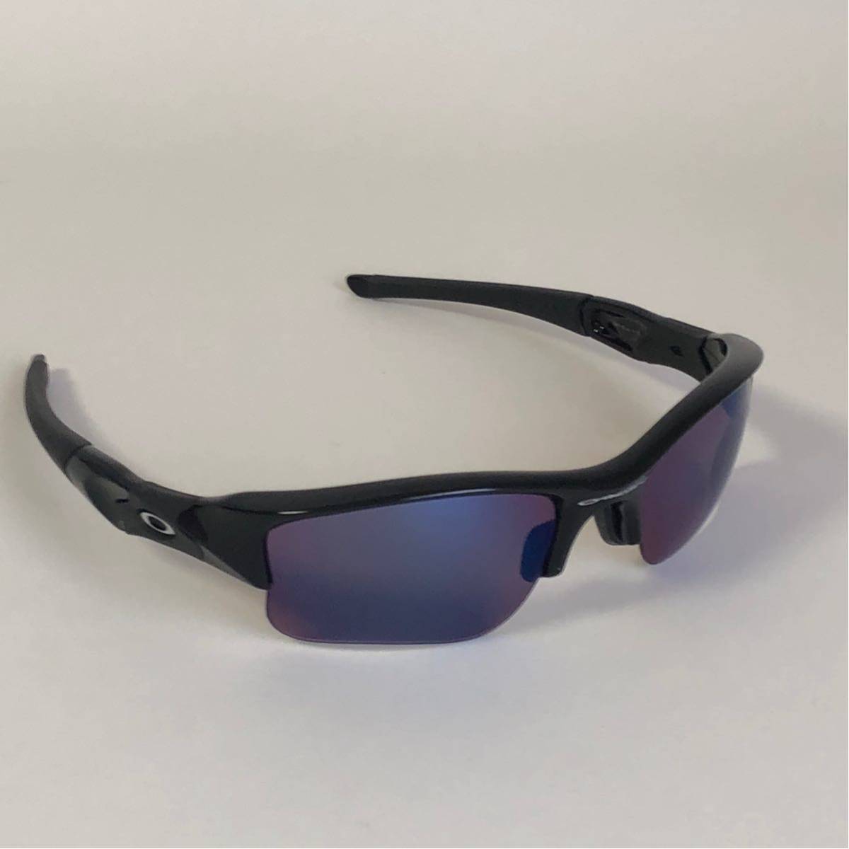 ケース付 OAKLEYオークリー FLAK JACKETフラックジャケット 03-909 黒PolishedBlack/G30 Iridium ...