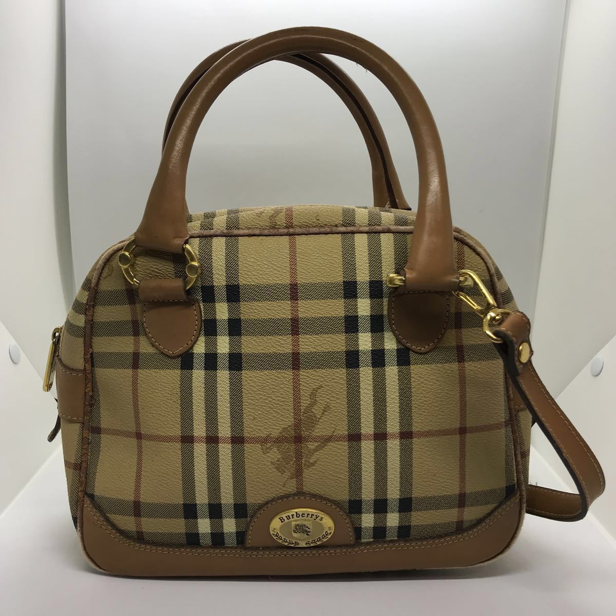 Burberrys オールド バーバリーズ ショルダーバッグ バーバリー ビンテージ PVC ハンドバッグ 2way チェック(ショルダーバッグ)｜売買されたオークション情報、yahooの商品 ...