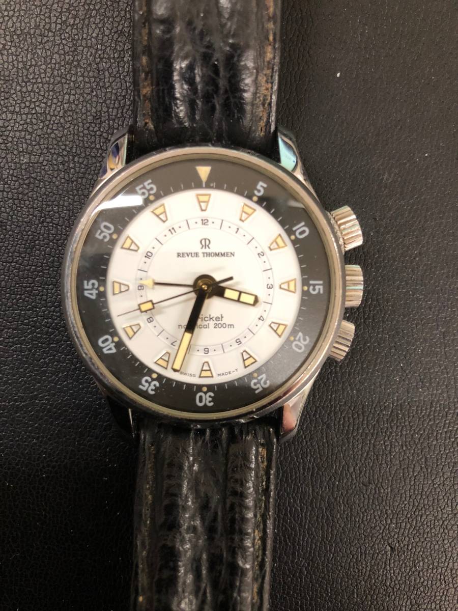 889A REVUE THOMMEN レビュートーメン 7910001 シリアル0112/2400 可動 本体のみ 品(レビュー トーメン ...