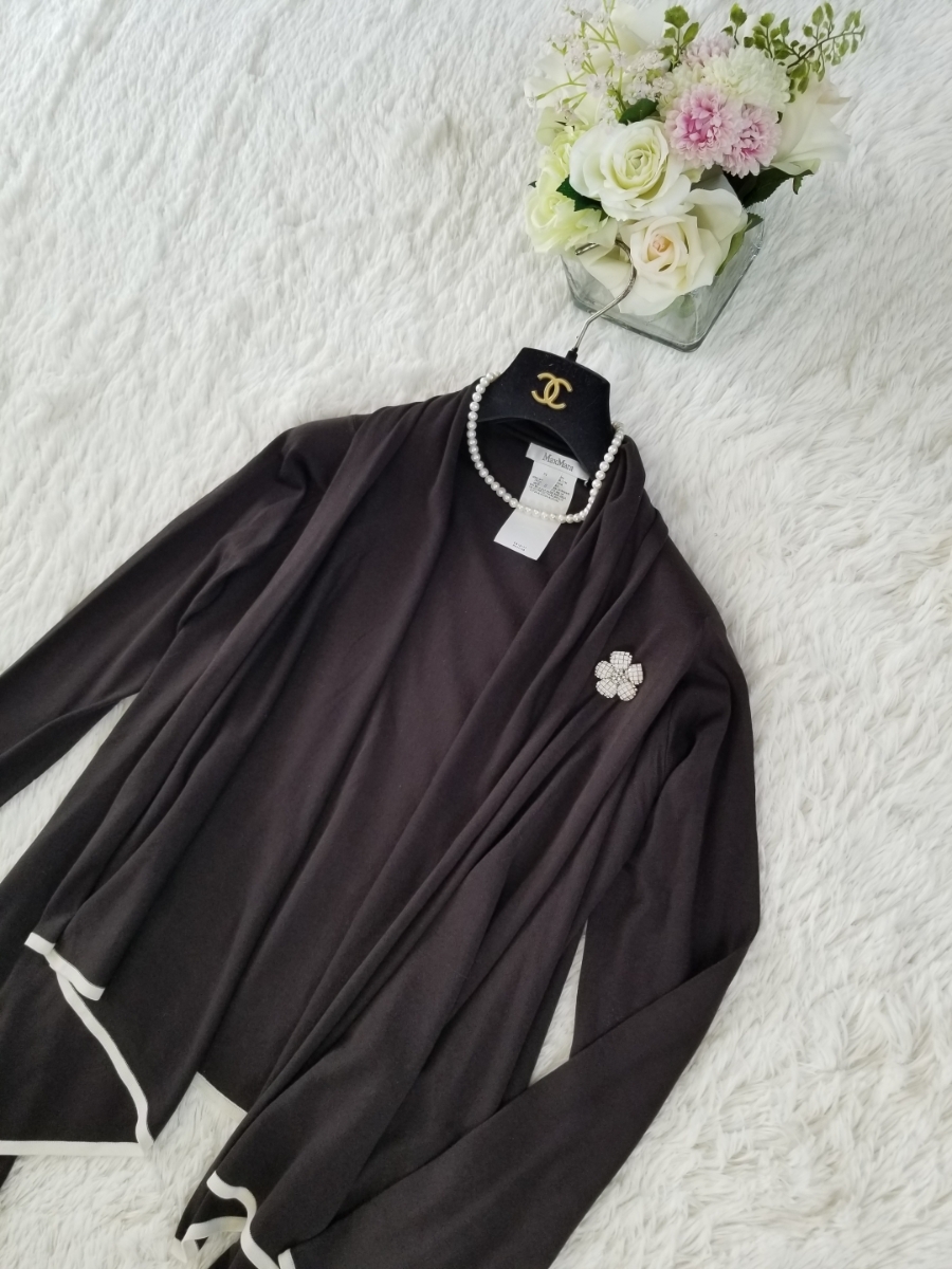 Max Mara マックスマーラ ファーストライン カーディガン 大人エレガント シルク(コート)｜売買されたオークション情報、yahooの商品情報をアーカイブ公開 - オークファン ...