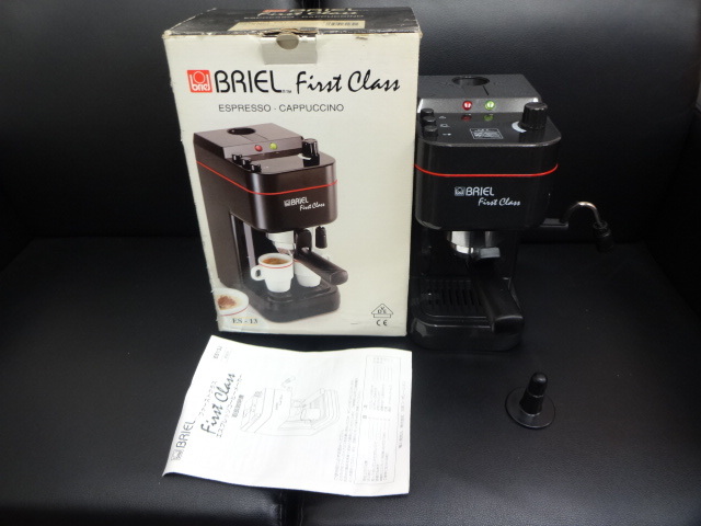 BRIEL ブリエル エスプレッソコーヒーメーカー FirstClass ファーストクラス ES13J(エスプレッソマシン)｜売買されたオークション情報、yahooの商品情報をアーカイブ公開 ...