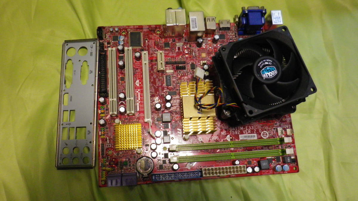 ONKYO抜き MSI G41TM-E33 LGA775 CPU&FAN付き BIOSOK(MSI)｜売買されたオークション情報、yahooの ...