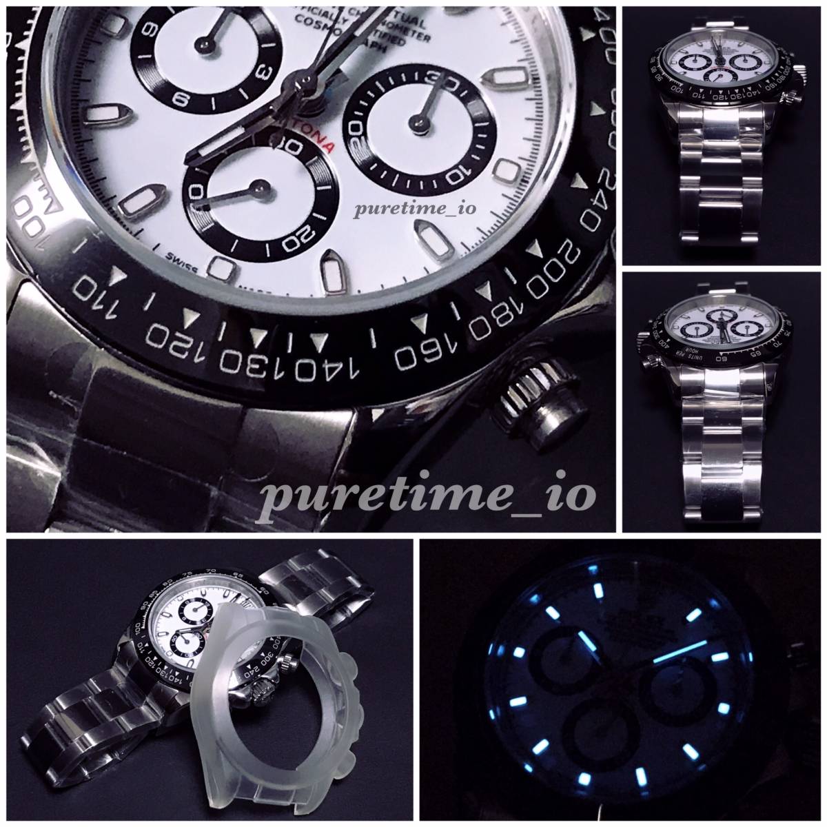 N.Factory Chronograph 白文字盤 クロノグラフ完全稼働(クロノグラフ)｜売買されたオークション情報、yahooの商品情報を ...