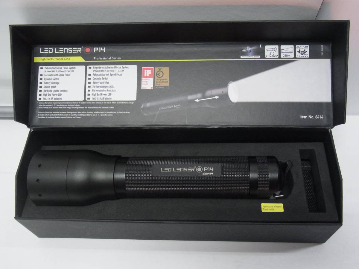 LED LENSER P14 210ルーメン OPT-8414 レッドレンザー LEDライト 懐中電灯(レッドレンザー)｜売買された ...