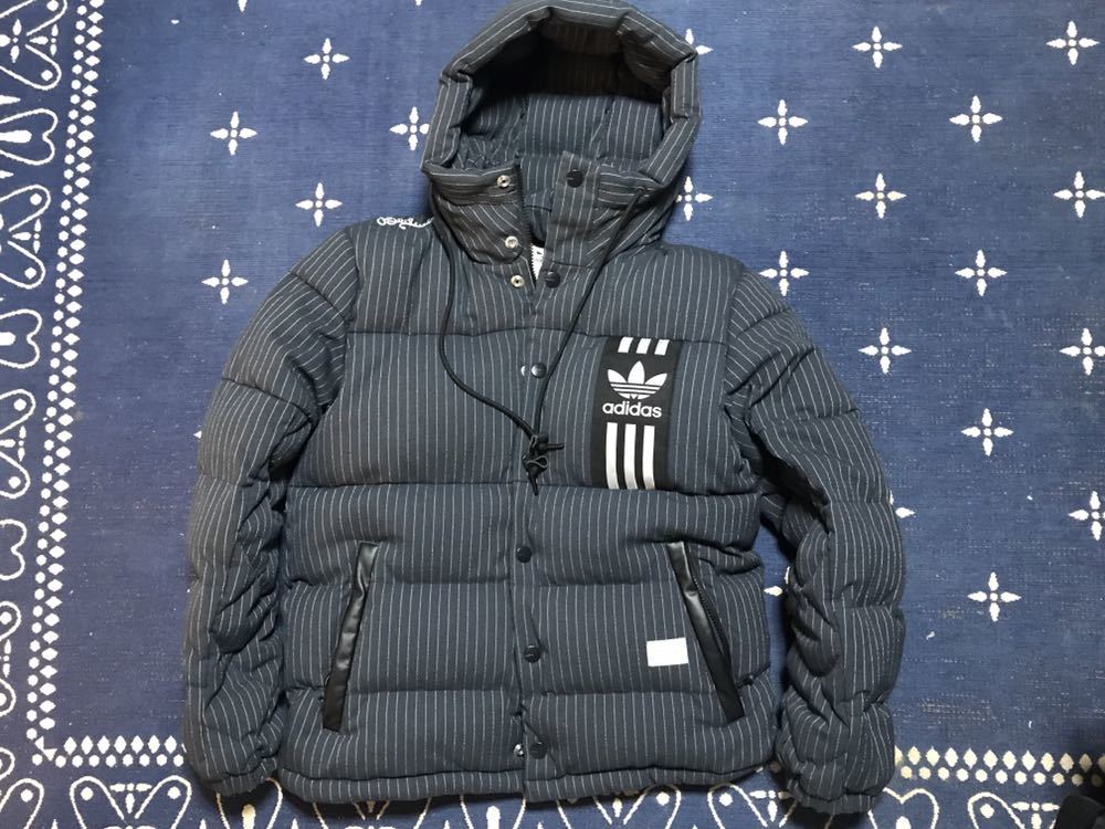 BEDWIN＆THE HEARTBREAKERS×adidas originals BW HOODED DOWN JKT 黒 Sサイズ ベドウィン アディダス ダウンジャケット(BEDWIN ...