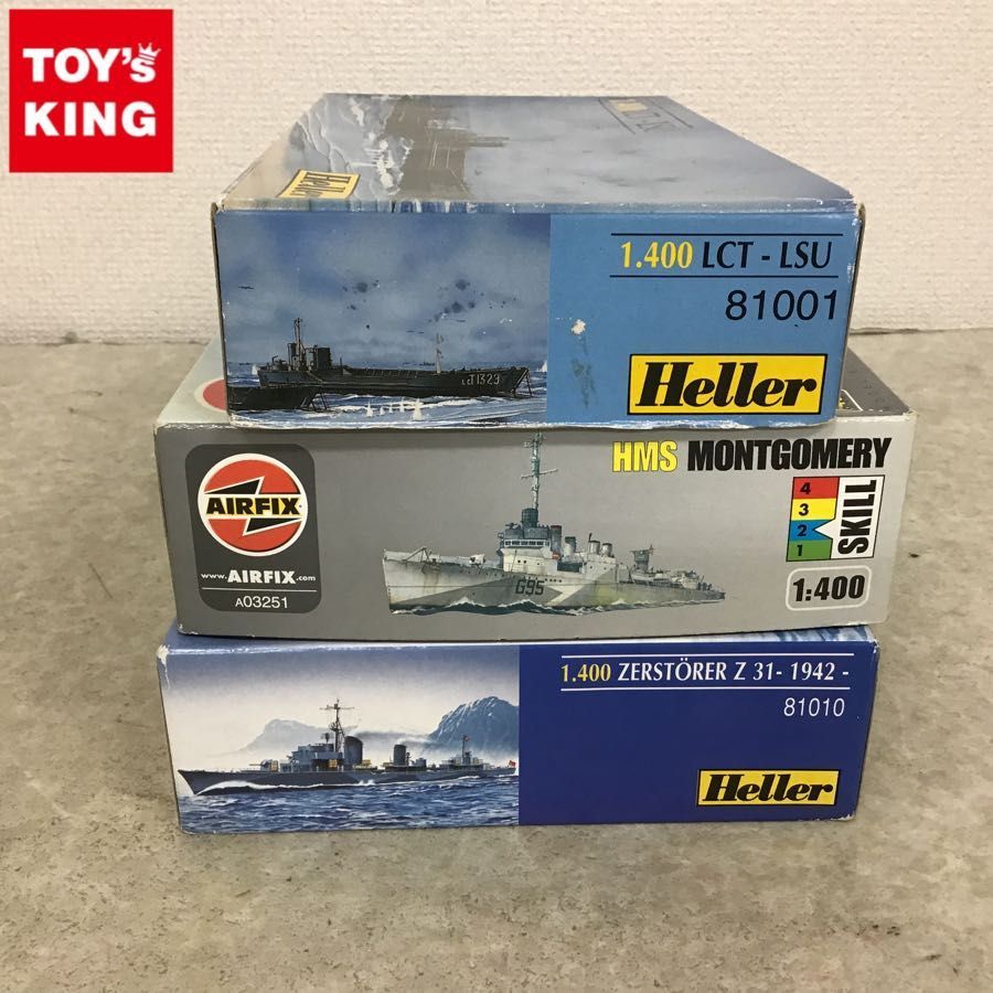 Heller 他 1/400 ドイツ海軍駆逐艦 Z31 1942 上陸用舟艇 LCT & LSU 等(その他)｜売買されたオークション情報 ...