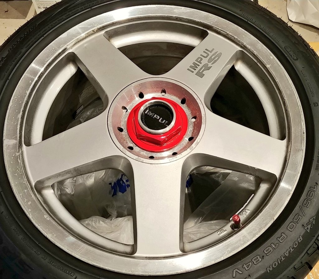 IMPUL RS 16インチ 7J +38 1670+38 PCD114.3 4穴4H 5穴 5H マルチ インパル 当時物 ATR ...