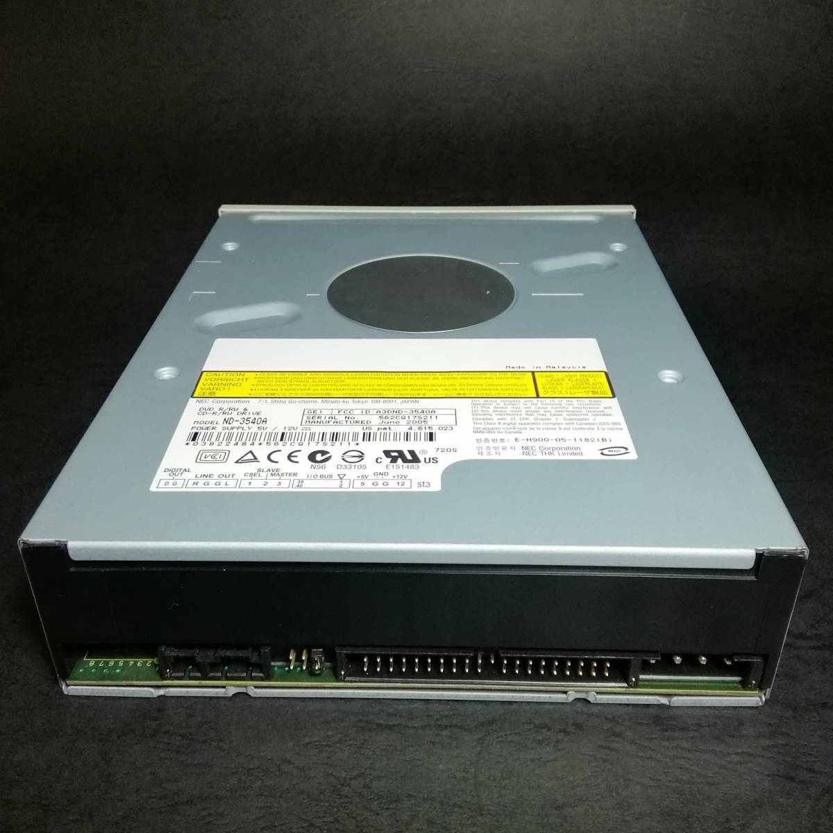 D54 IDE接続 NEC DVDドライブ デスクトップPC内蔵用 ND-3540A IDEケーブル付き(DVD-Rドライブ)｜売買された ...