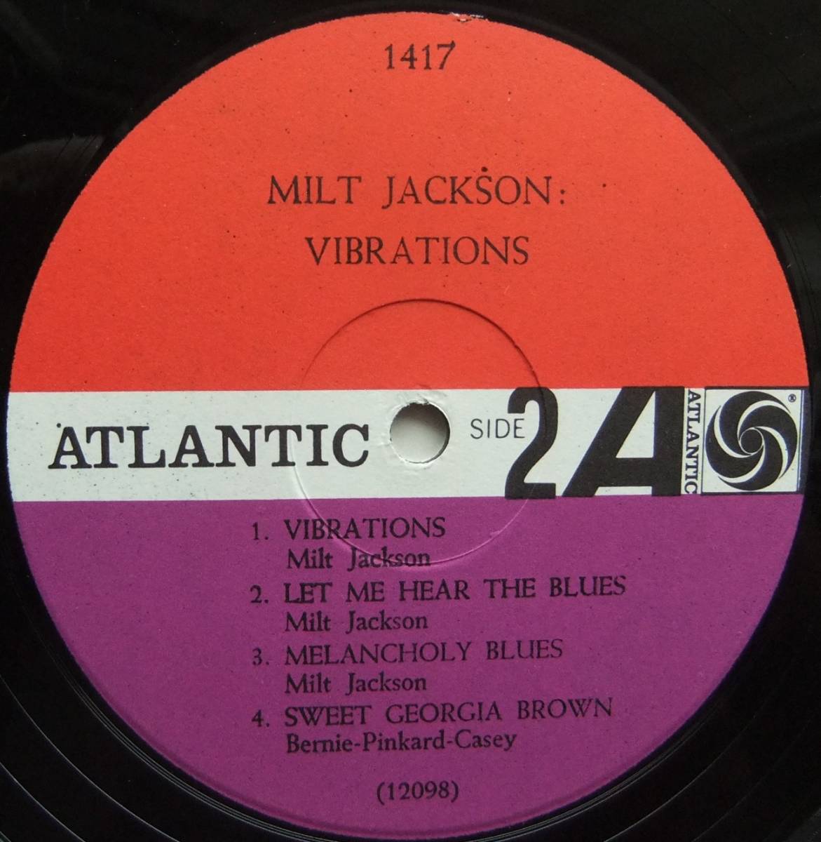 MILT JACKSON / Vibrations Atlantic 1417 red/purple S(ジャズ一般)｜売買されたオークション ...