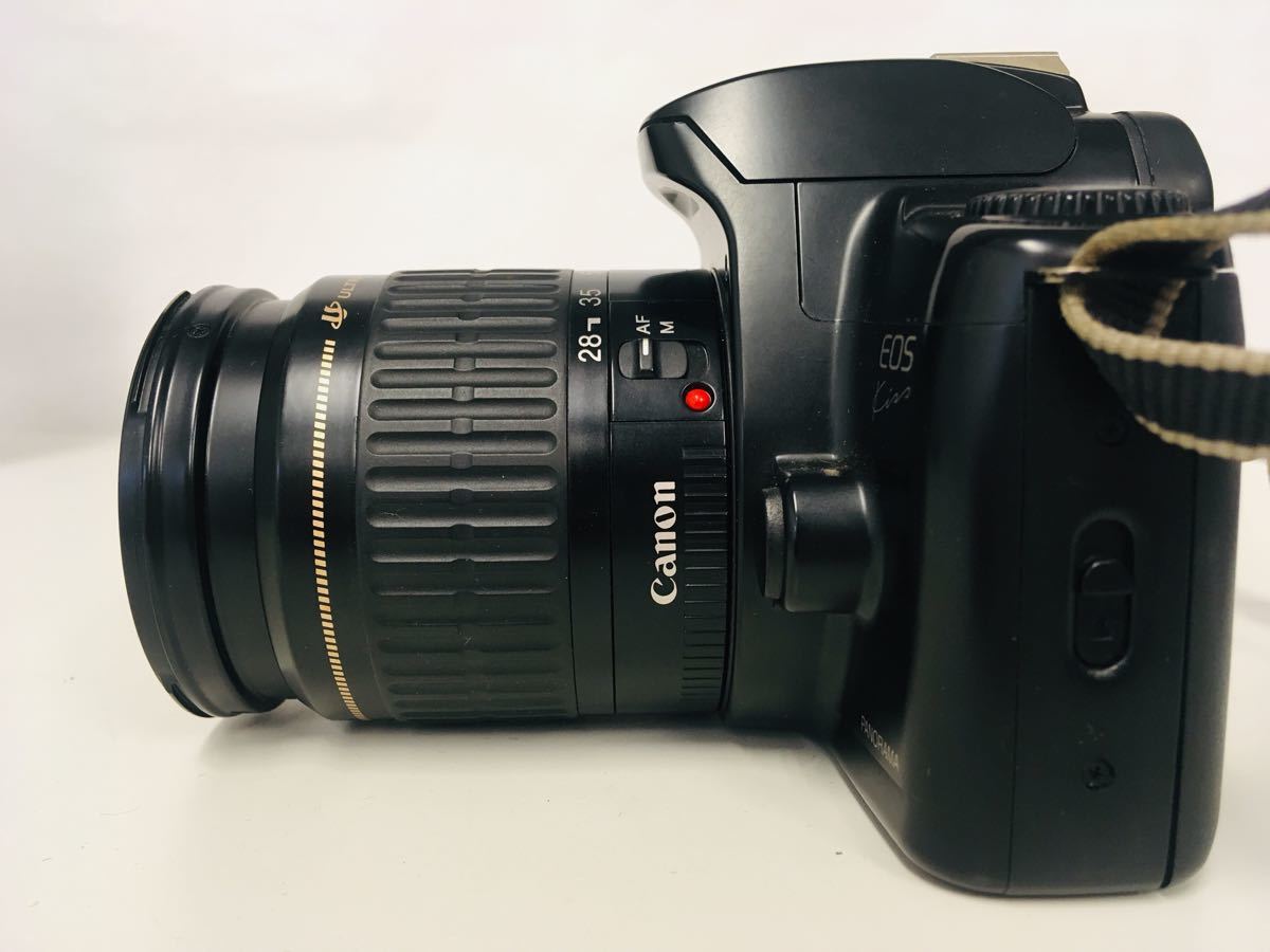 ジャンク Canon EOS Kiss PANORAMA 一眼レフカメラ レンズCanon zoom LENS EF 28-80㎜ 1:3.5-5.6＋レンズもう1本付 EF 100-300 ...
