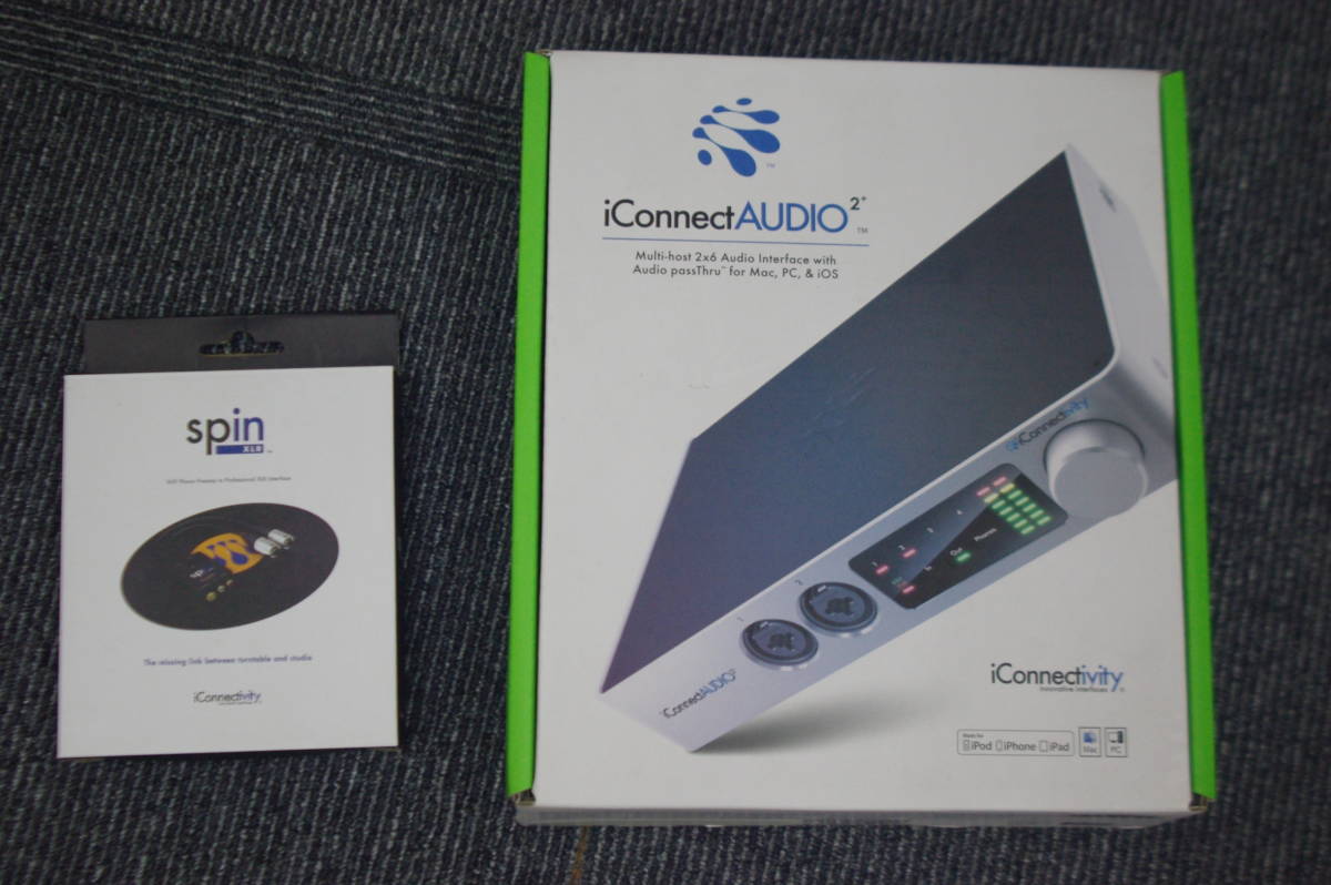 iOS機器 WindowsPC Mac接続可能iConnectivity iConnectAUDIO2+ +Phono Preamp Spin(オーディオインターフェース)｜売買された ...