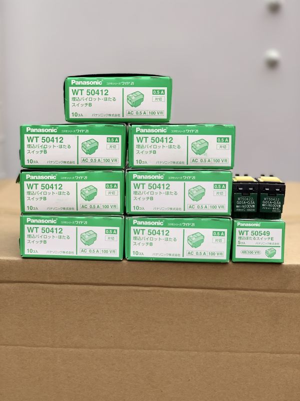 Panasonic パナソニック WT 50412 7箱 WT 50549 1箱 WT 50422 2個(スイッチ、開閉器)｜売買された ...