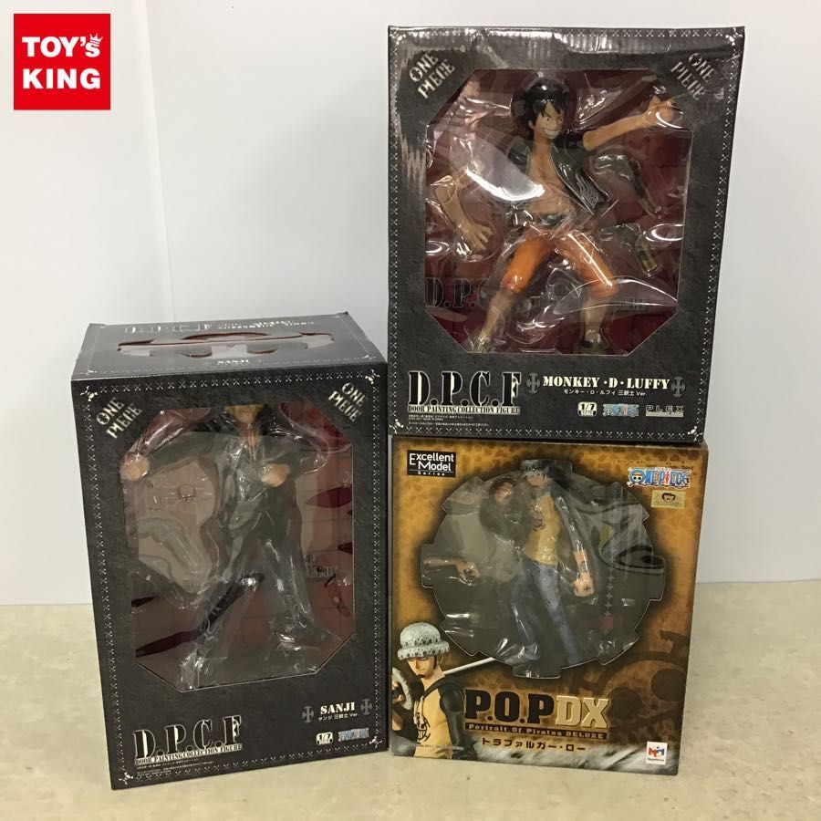 ONE PIECE P.O.P DX/POP トラファルガー ロー D.P.C.F/DPCF サンジ 三銃士ver. ルフィ 三銃士ver.(フィギュア)｜売買されたオークション情報 ...