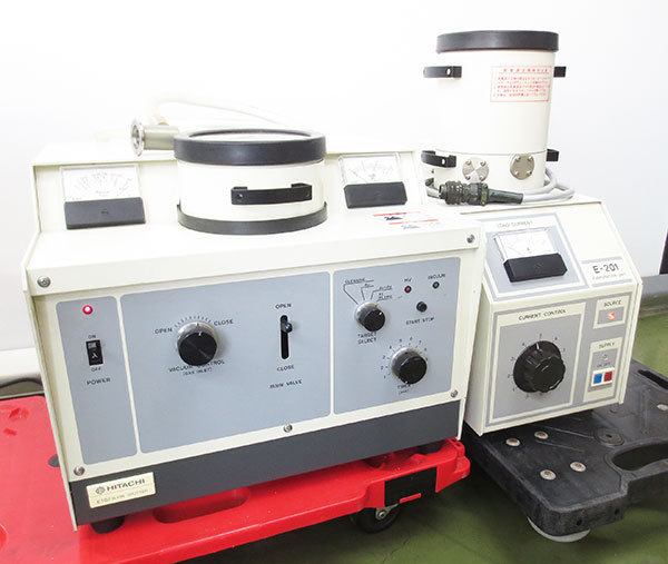 岐阜発 HITACHI 日立 ION SPUTTER イオン スパッター EVAPORATION UNIT 蒸着 装置 E102 E-201 ...