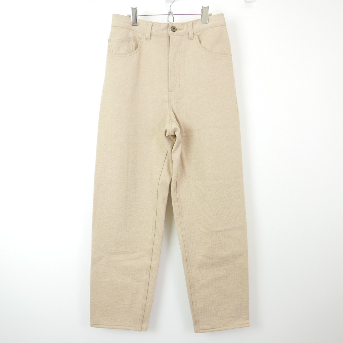 19SS MARKAWARE マーカウェア 30/4 SWITZER KNIT STRAIGHT JEANS コットン ニット ジーンズ ...
