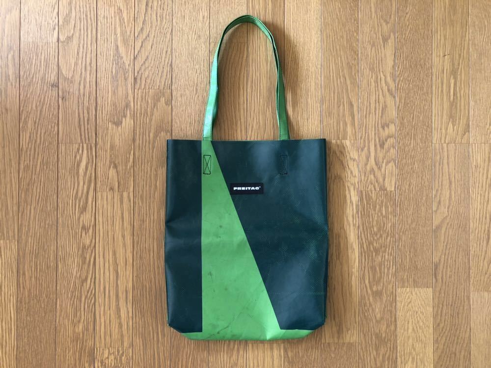 FREITAG / F90 DELGADO 廃盤 ライトグリーン / ダークグリーン 肩掛け可能 SHOPPING BAG(ショルダーバッグ ...