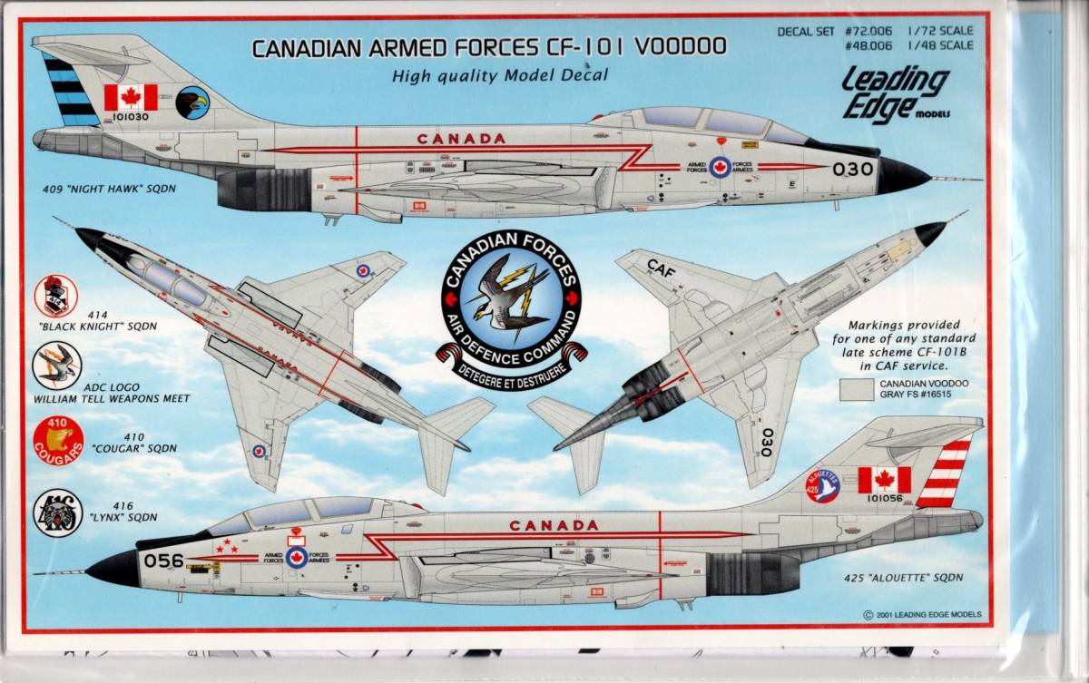 1/48 Leading Edge models リーディングエッジデカール LE48-006 Canadian Armed Forces ...