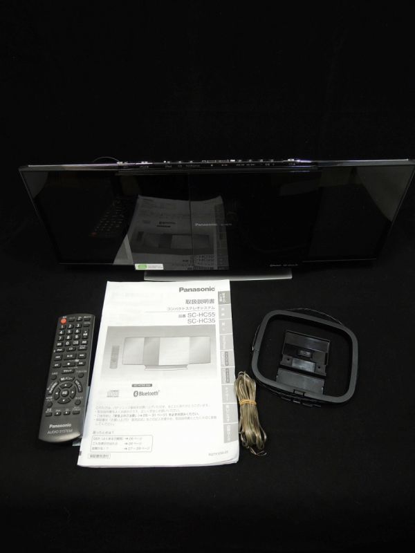 Panasonic パナソニック SC-HC55 コンパクトステレオシステム ラジオ CD iPod iPhoneの音楽を高音質再生するスリム ...
