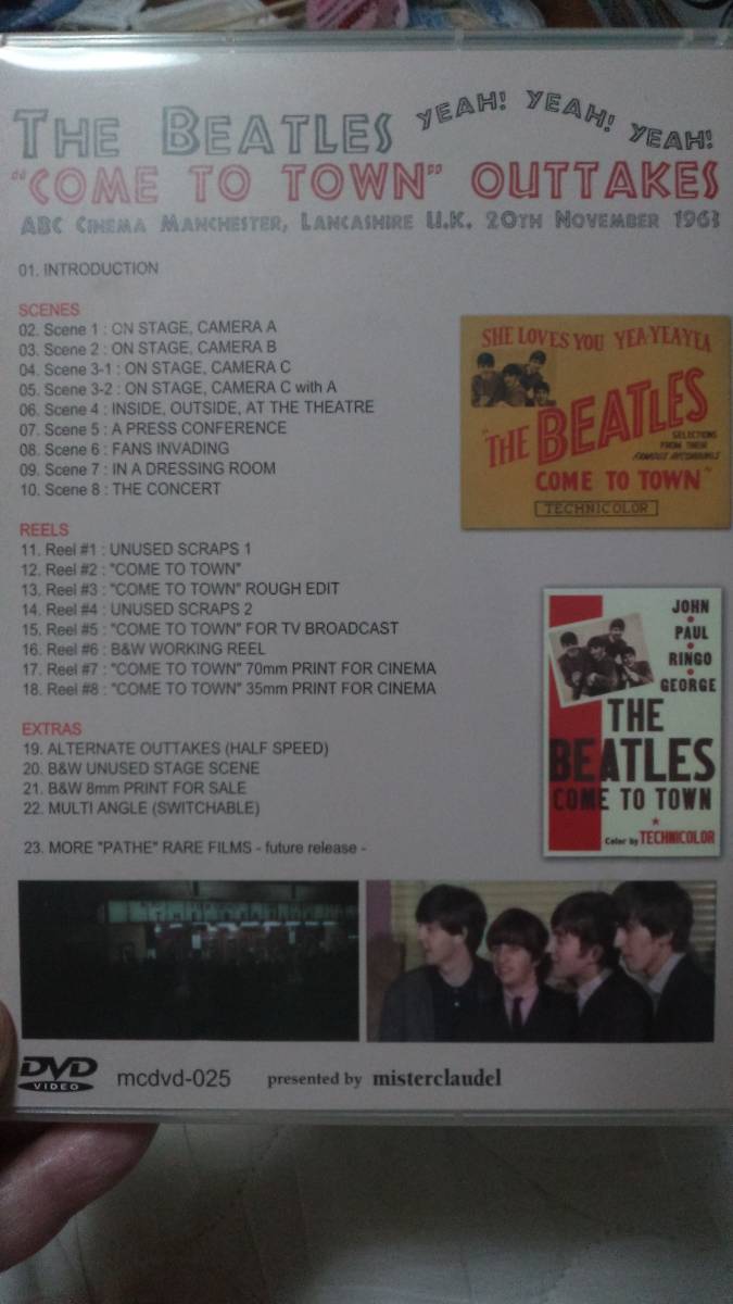 The Beatles-"COME TO TOWN" OUTTAKES DVD マニア必携Mクローデル レーベル レア品(THE ...