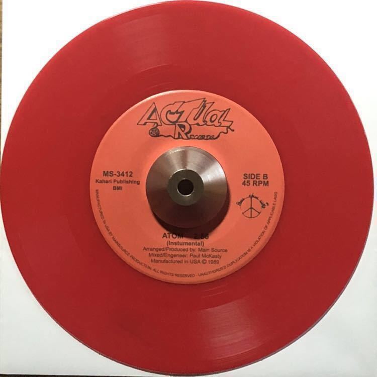 MAIN SOURCE / ATOM-INSTRUMENTAL-レア300枚限定オフィシャル7inch press-K-Cut Sir ...