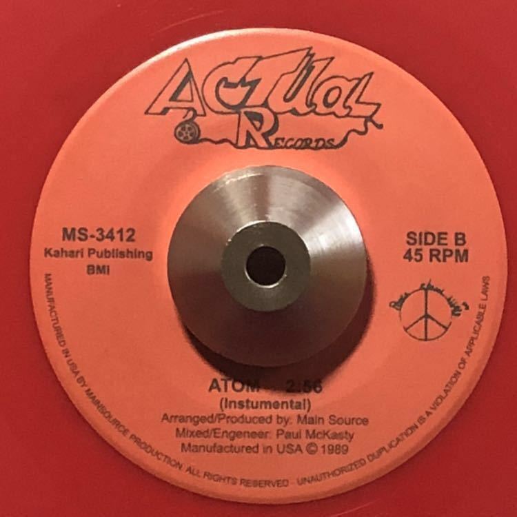 MAIN SOURCE / ATOM-INSTRUMENTAL-レア300枚限定オフィシャル7inch press-K-Cut Sir ...