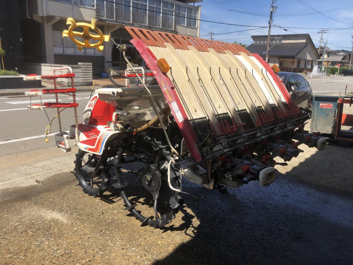 ヤンマー 6条田植機 GP6 668h 速度感応形パワステ ナイスティUFO 施肥ブロア付き 右マーカー難あり 管理10-8-19(車体 ...