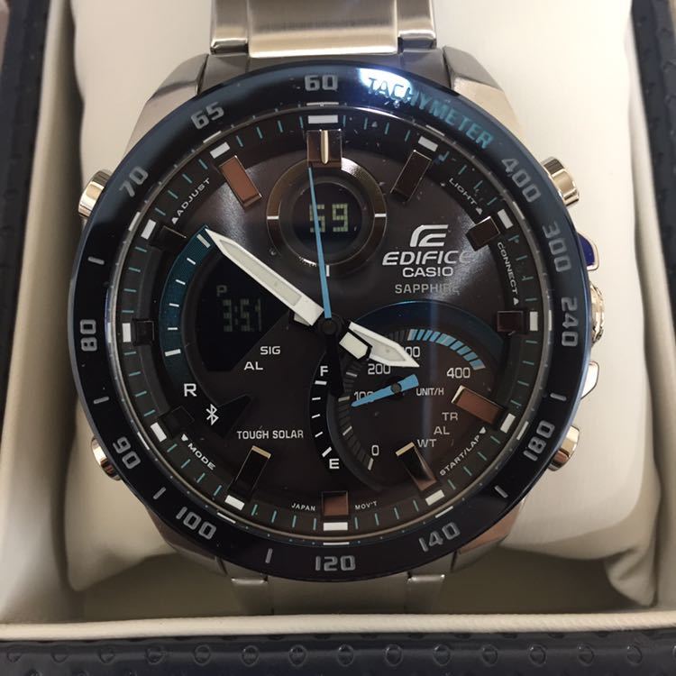 408 時計 CASIO カシオ EDIFICE 5582 JA SAPPHIRE 5582 ECB-900Y TOUGH SOLAR タフ ...