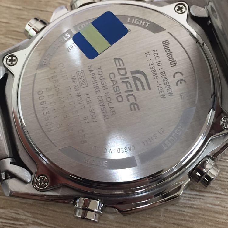 408 時計 CASIO カシオ EDIFICE 5582 JA SAPPHIRE 5582 ECB-900Y TOUGH SOLAR タフ ...