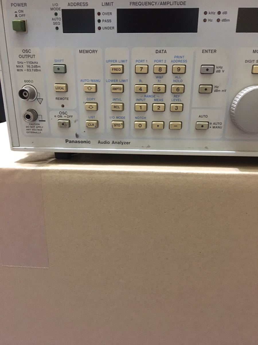 Panasonic Audio Analyzer VP-7723A(その他)｜売買されたオークション情報、yahooの商品情報をアーカイブ公開 ...