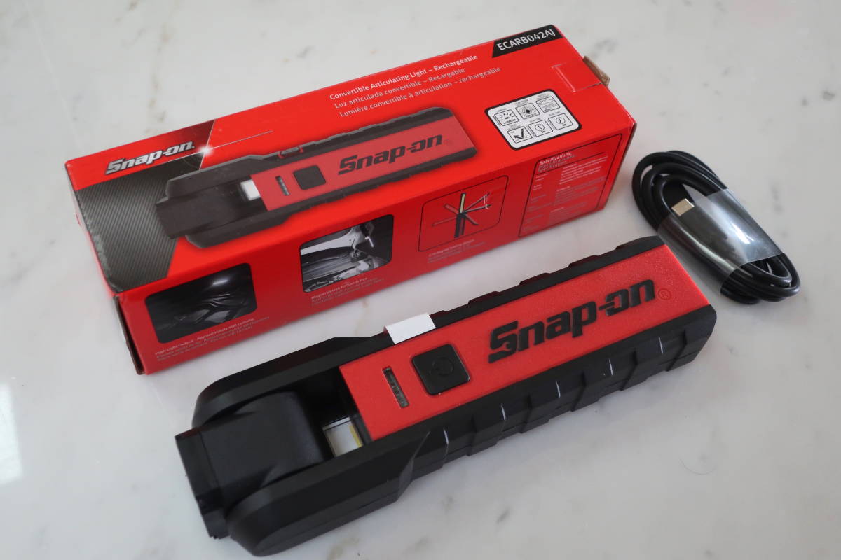 Snap-on ECARB042AJ 充電式LEDワークライト レッド 防滴 折りたたみ スナップオン(作業用照明一般)｜売買された ...